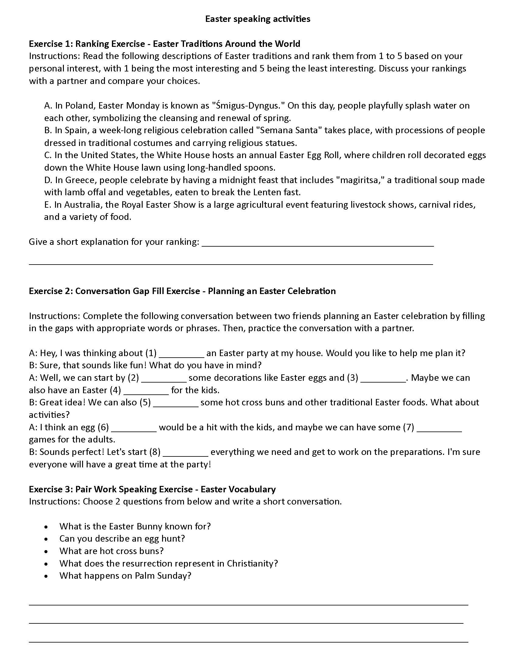 Prompt engineering for English as a second language teaching