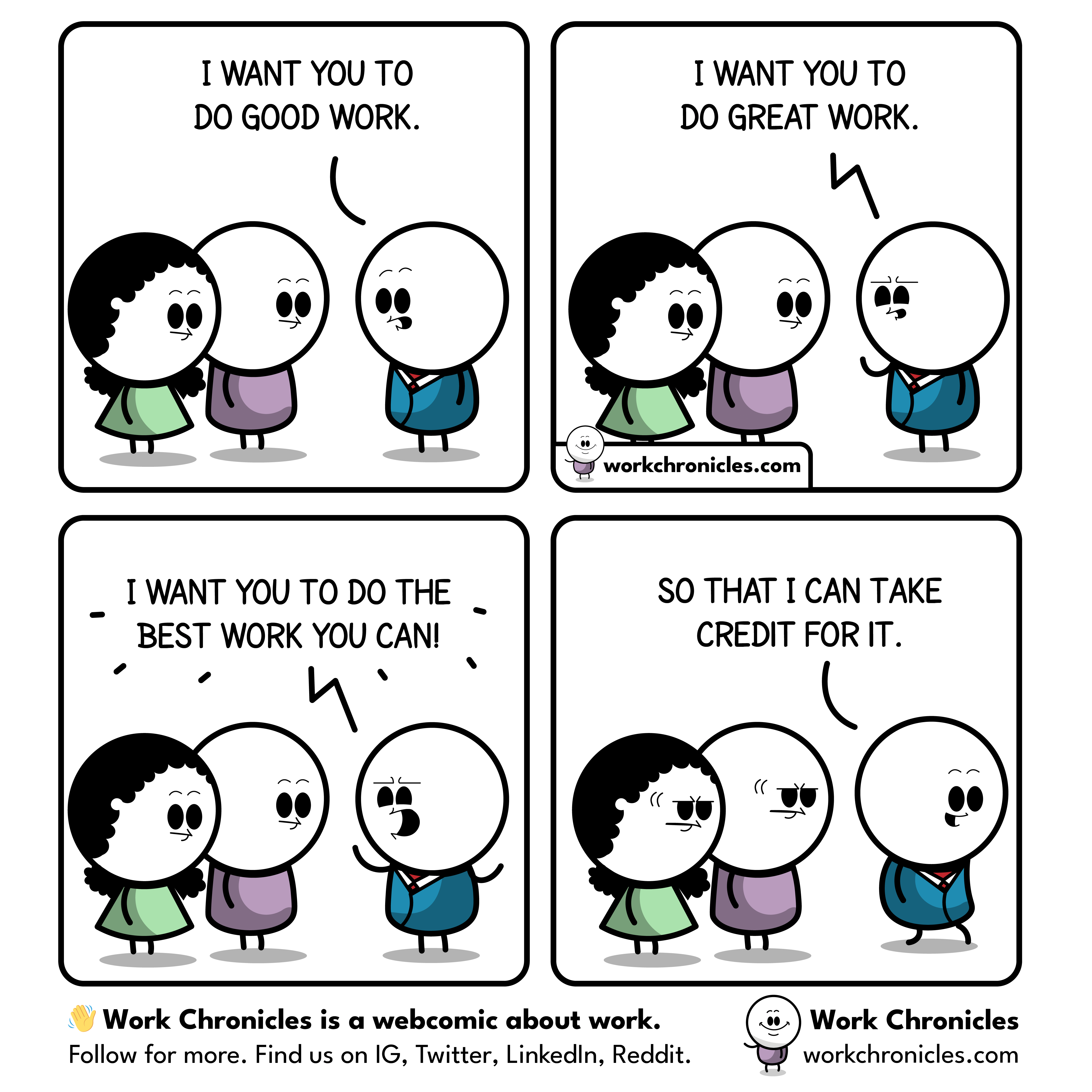 (comic) Do your best work - Work Chronicles