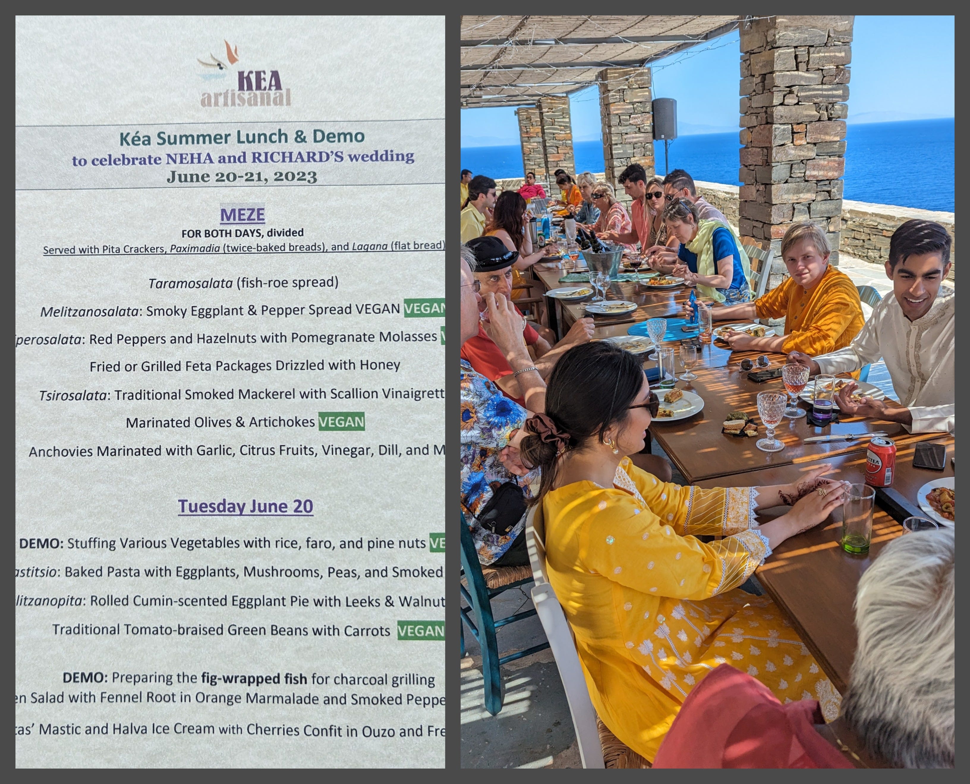 Greek Lunches for the Indian Wedding - by Aglaia KREMEZI