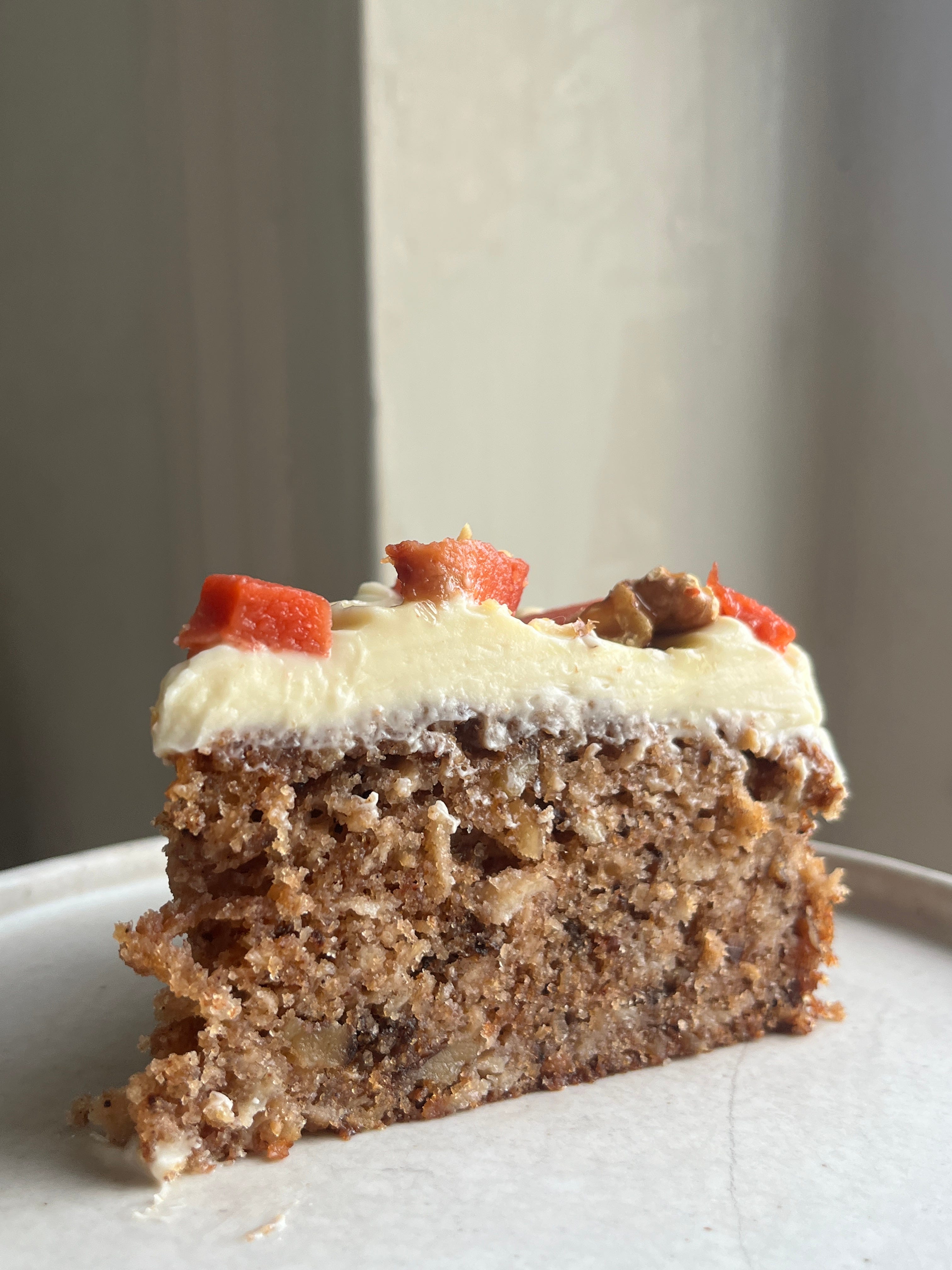 Recipe: Spiced quince cake with cream cheese frosting