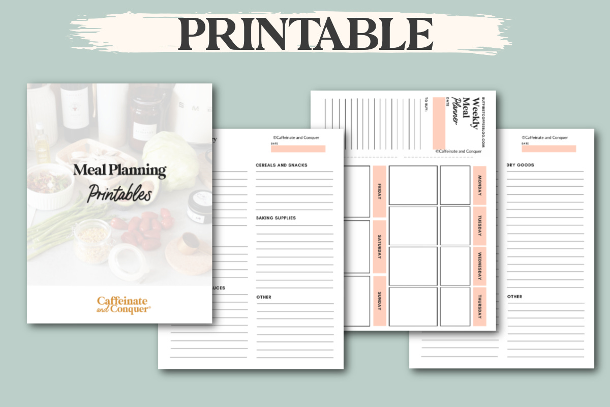 Meal Planning Sheets Printable - That Practical Mom