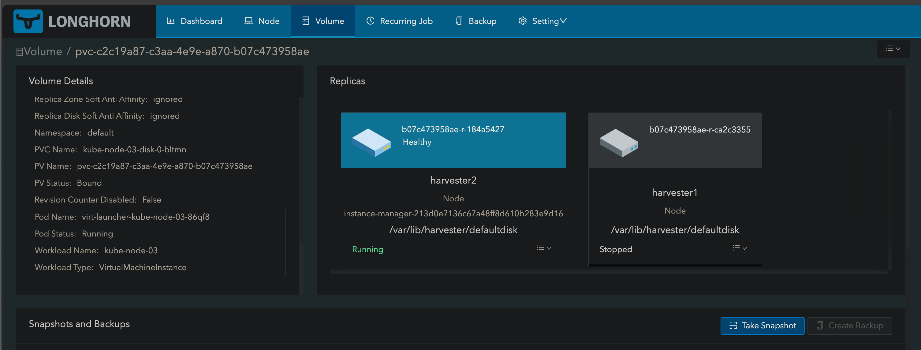 How to Move a Longhorn Volume from One Node to Another