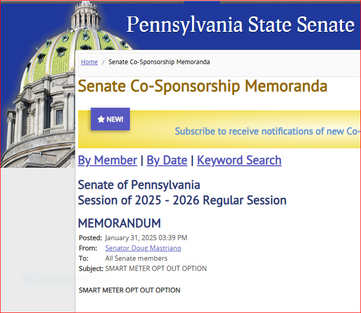 State Legislature Smart Meter Opt Out Efforts (U.S.)