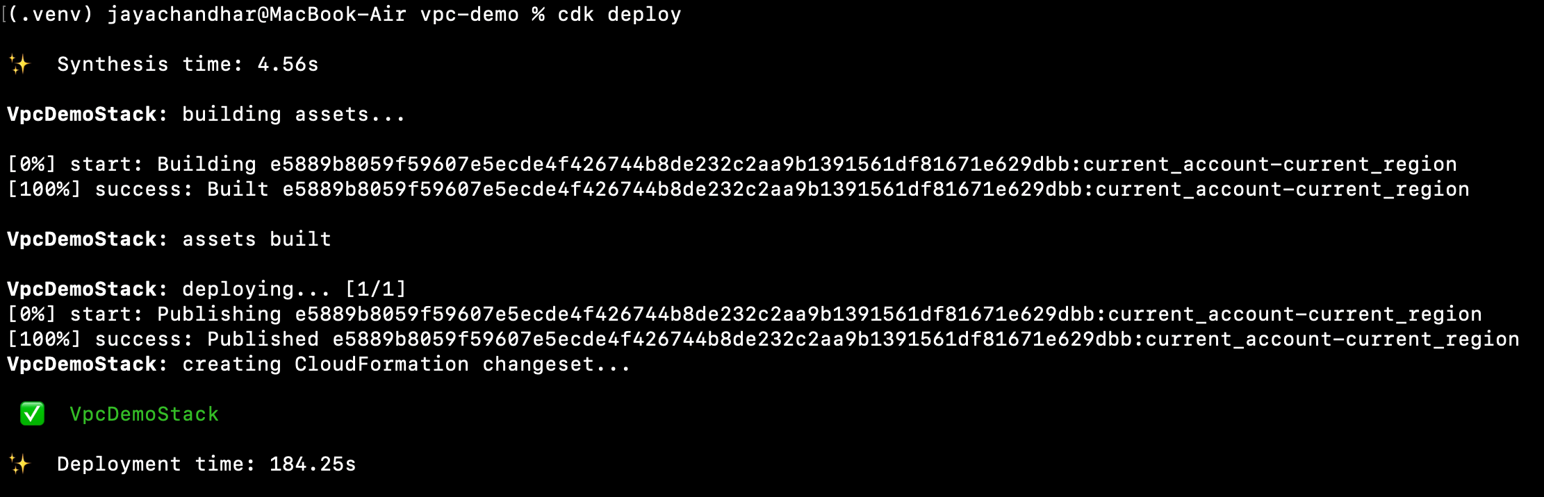 Creating AWS VPC using CDK with Python - by Jayachandhar