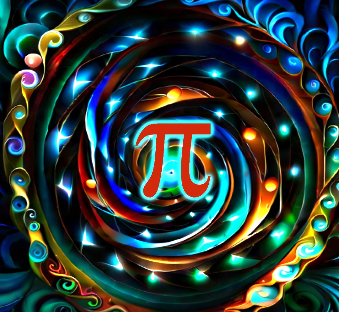 Pi at the Center of the Universe - by Mark Heyer