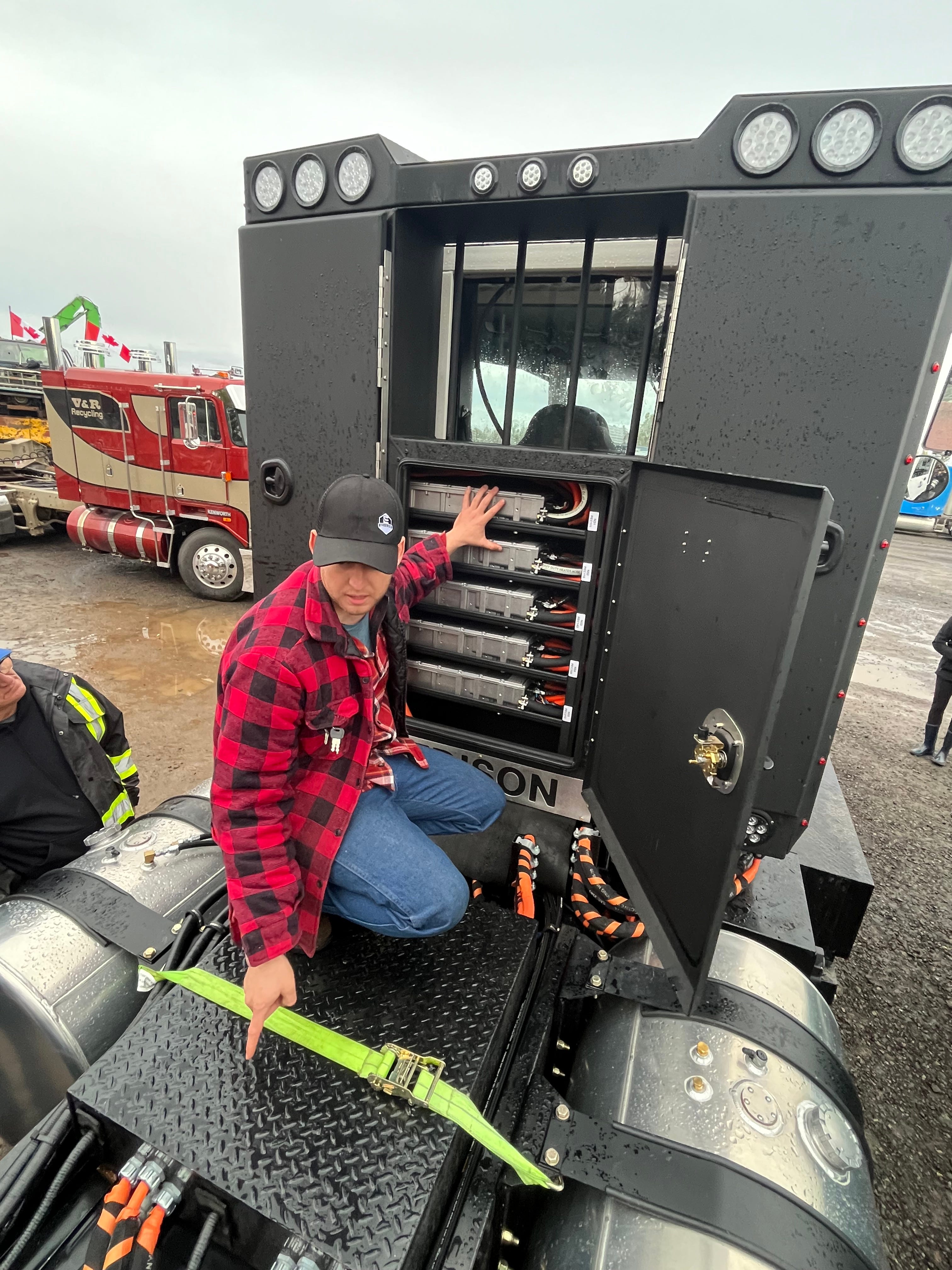 Up Close with Edison Motors prototype Diesel Electric Hybrid Truck