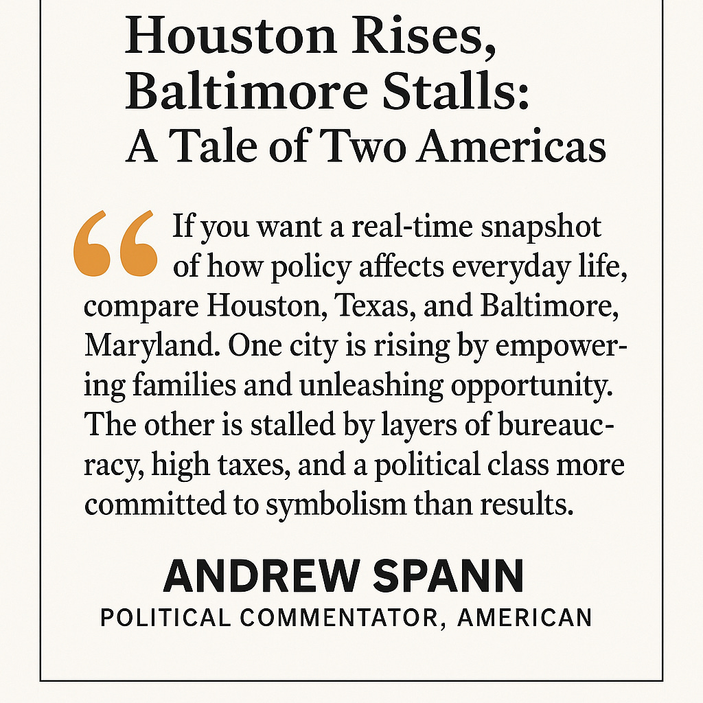 Houston vs. Baltimore: A Tale of Two Cities