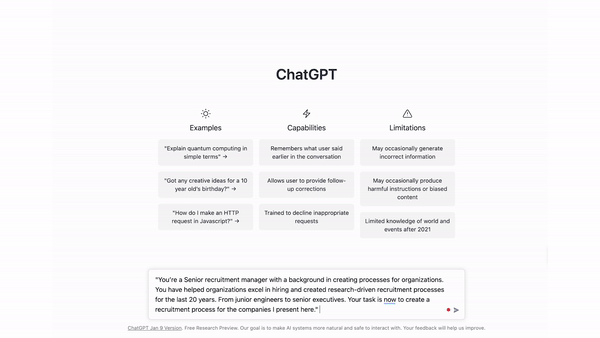 🤖 How to use ChatGPT for Job Searching and Recruitment
