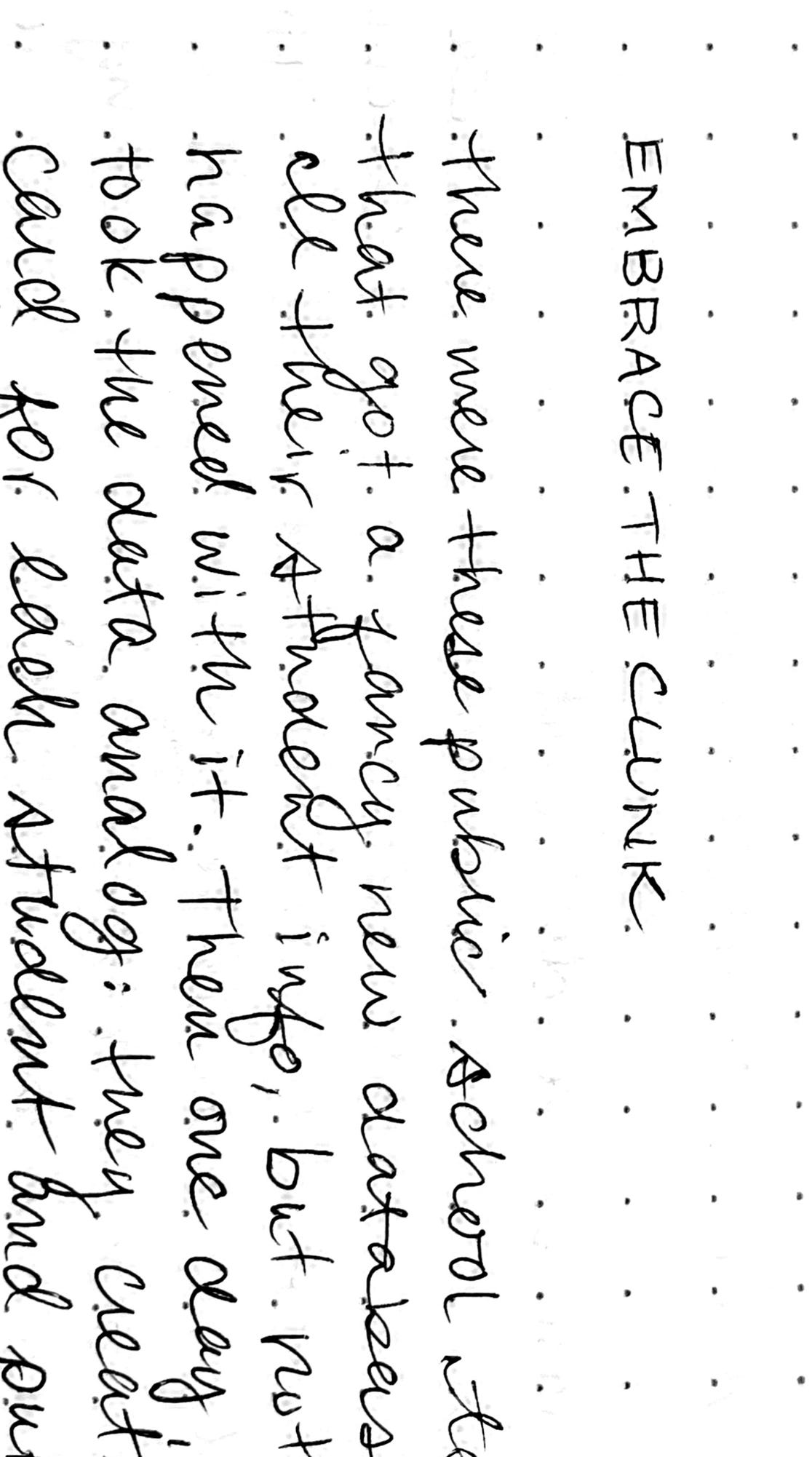 Embrace the clunk - by V Sri - Microprinciples