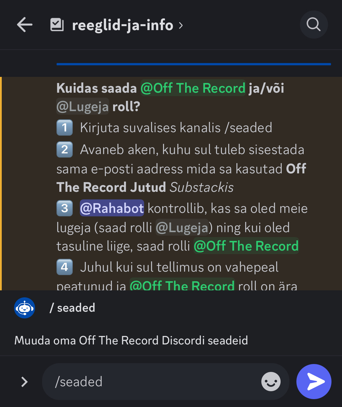 Discordi serveriga liitumine - by Taavi Ilves