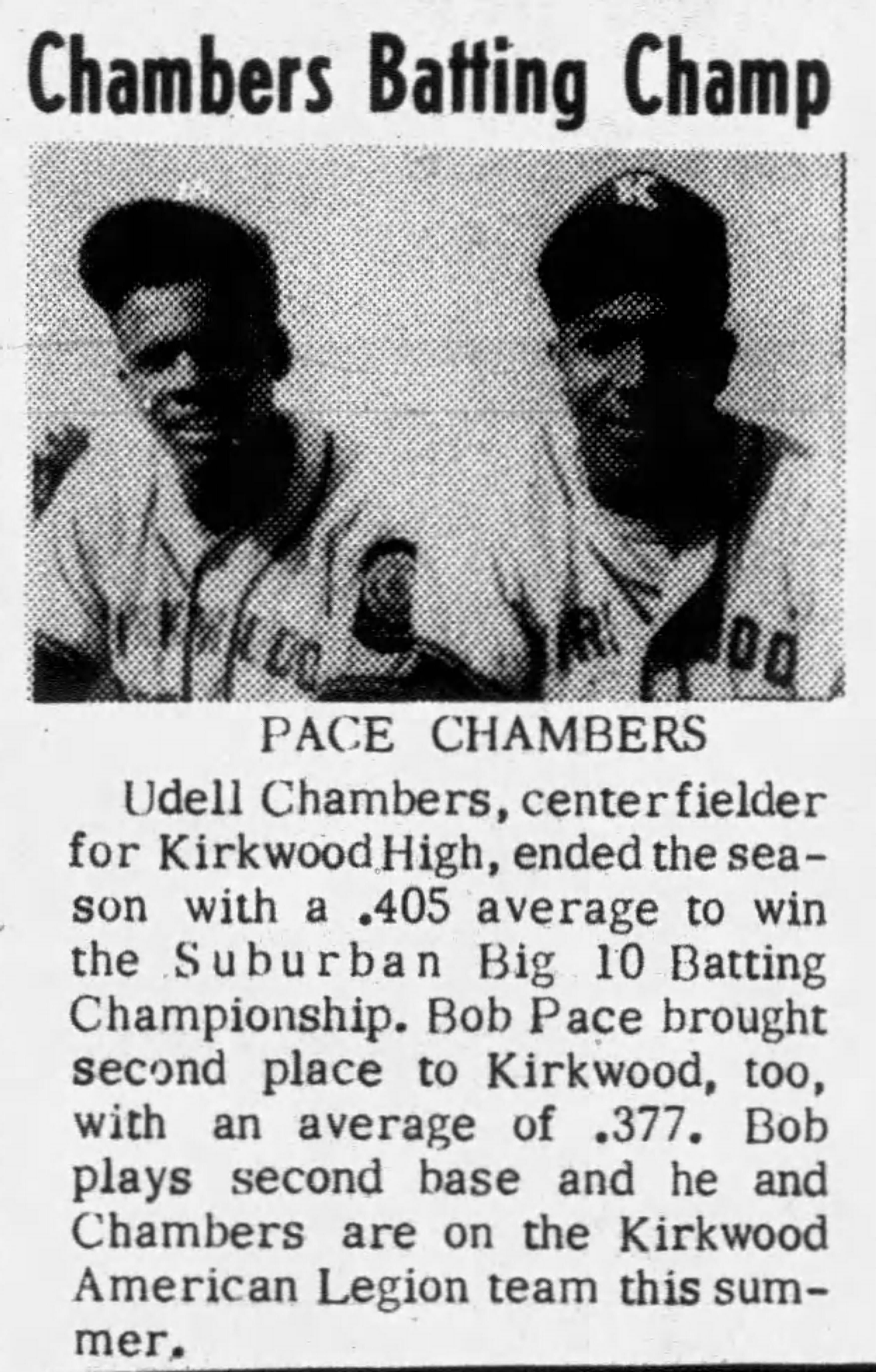 Baseball Remembers: Udell Chambers, and What Memorial Day Is About