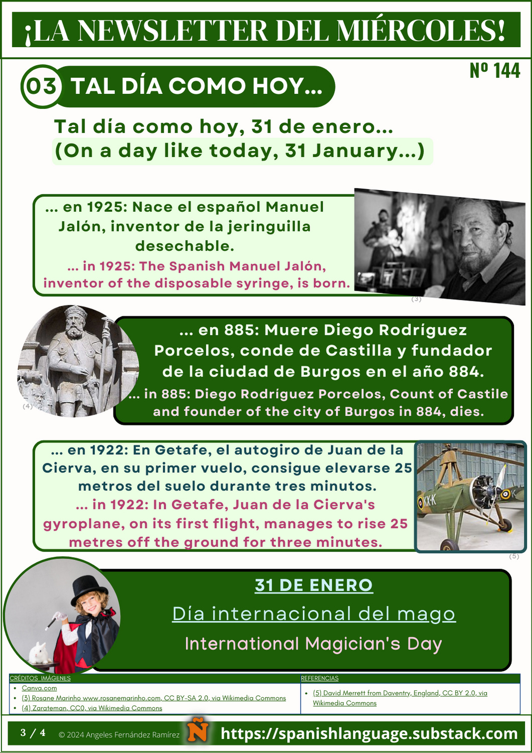 📖Wednesday’s Spanish Language Newsletter! (144)