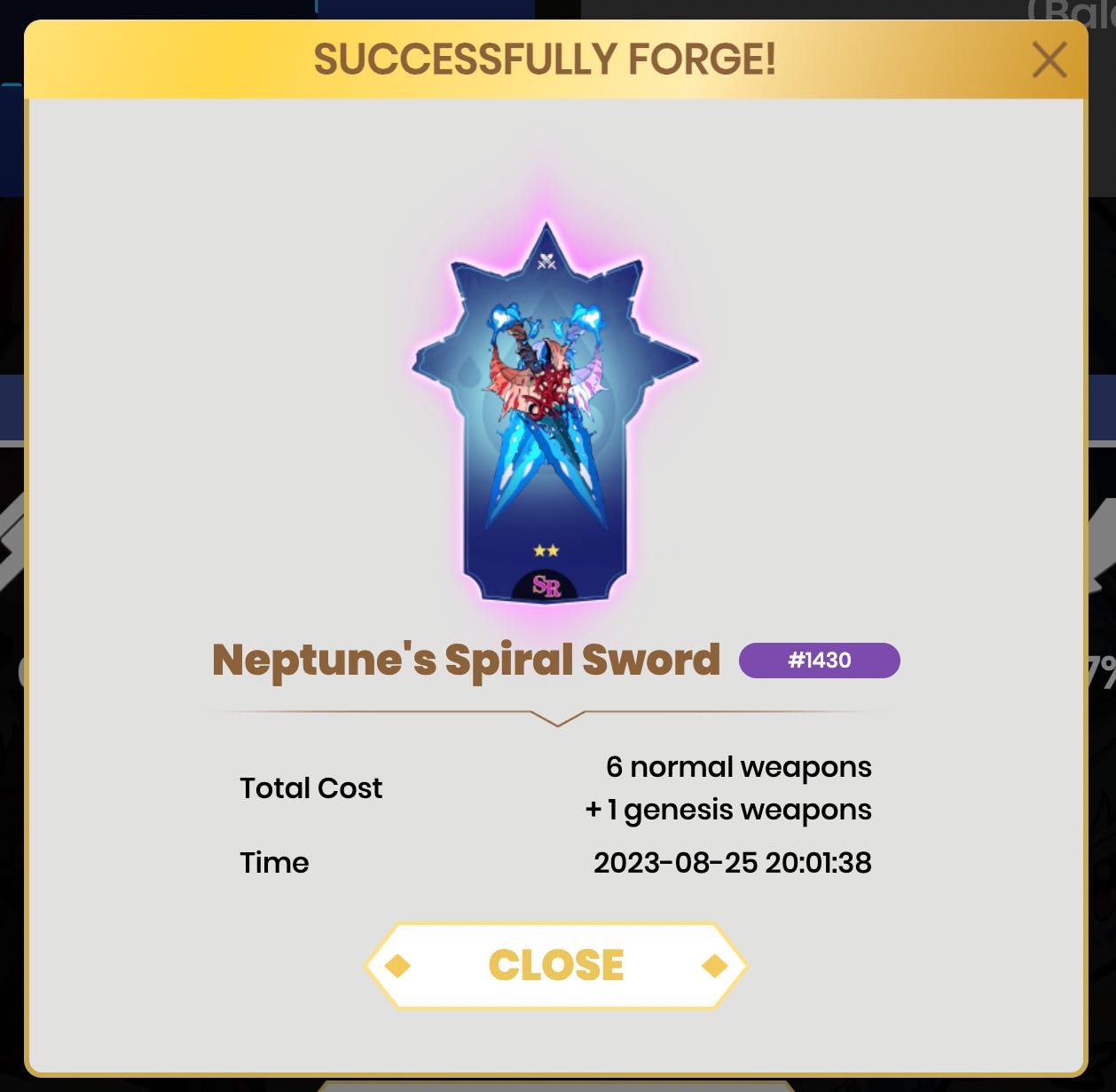 Weapon Forge - Step by Step - Substack for Tearing Spaces