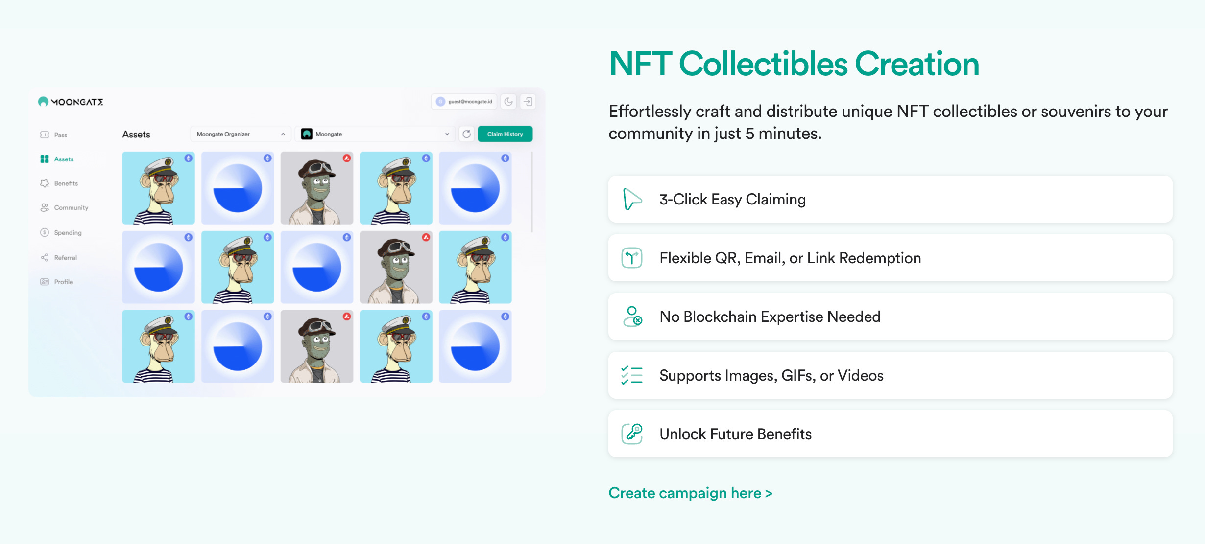 【Moongate】モジュール式web3エンゲージメントレイヤー / NFTチケットとNFTメンバーシップを一元管理 / MAU10万人超え / 270万ドルの資金調達を完了 / @Moongate