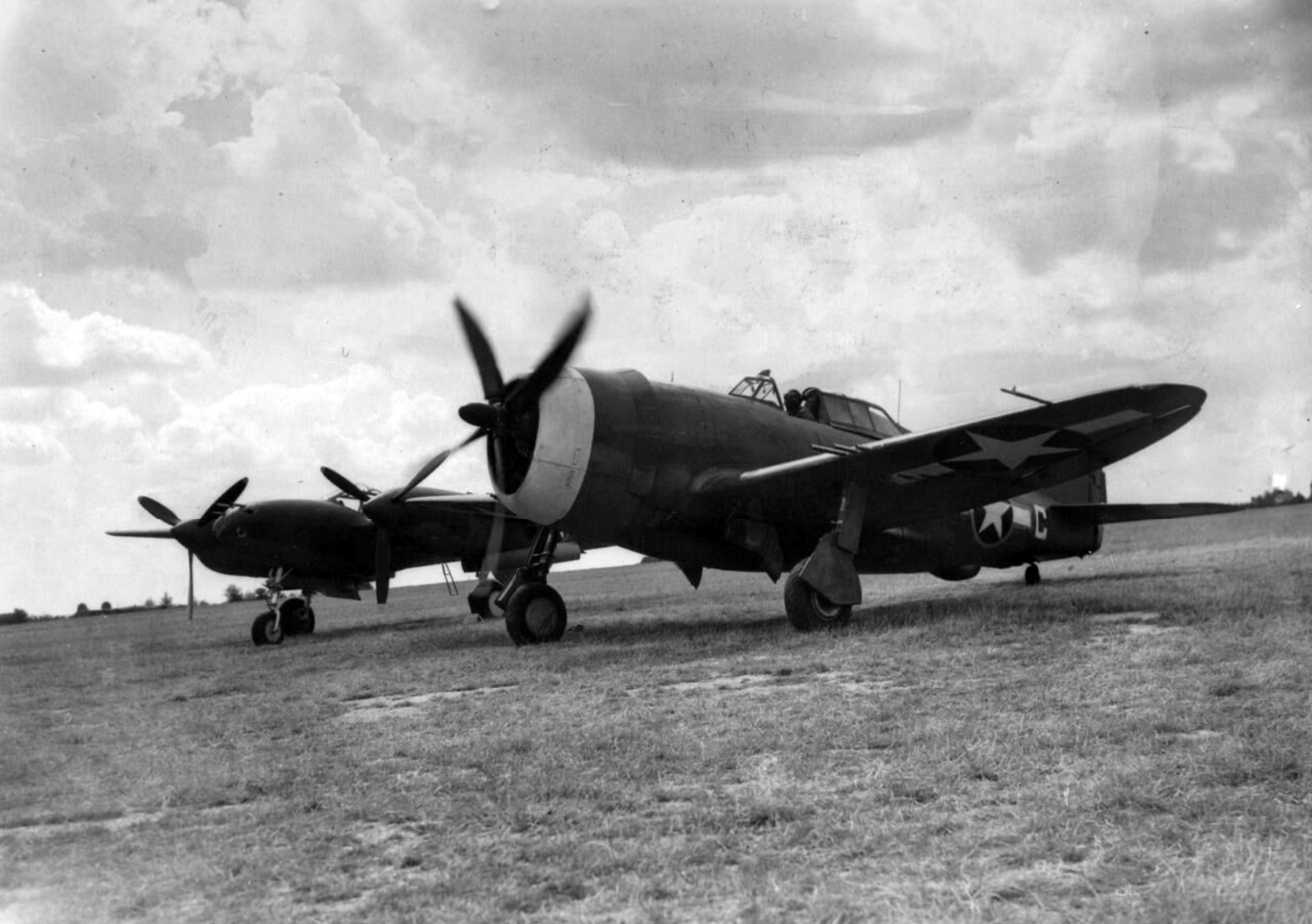 USAAF fighters surprise the Luftwaffe - by Martin Cherrett