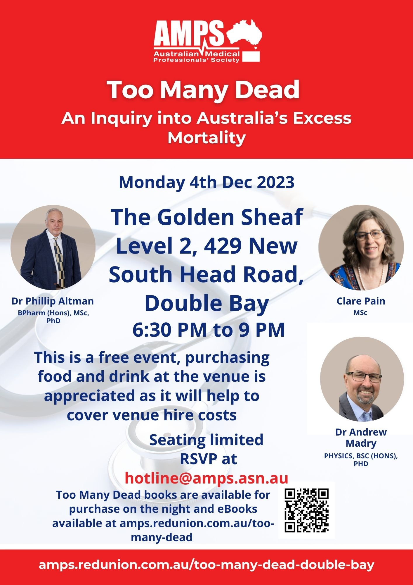 Live in Sydney? You're invited to hear why there are 'Too Many Dead'