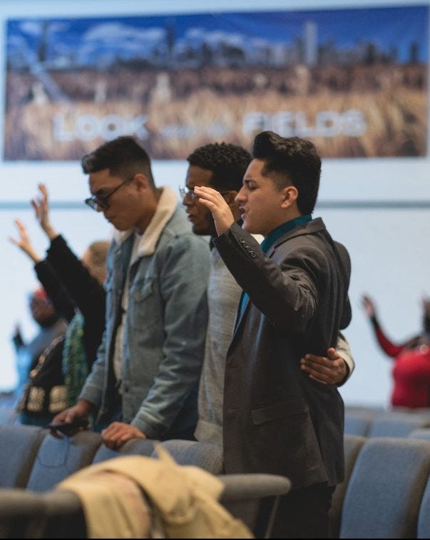 A Gallery Of The Faithful Gathering For Church. Album 23