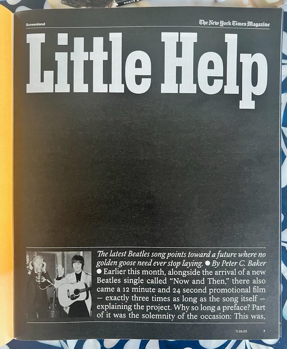 "Beatles" For Sale - by Peter C. Baker - Peter in Print