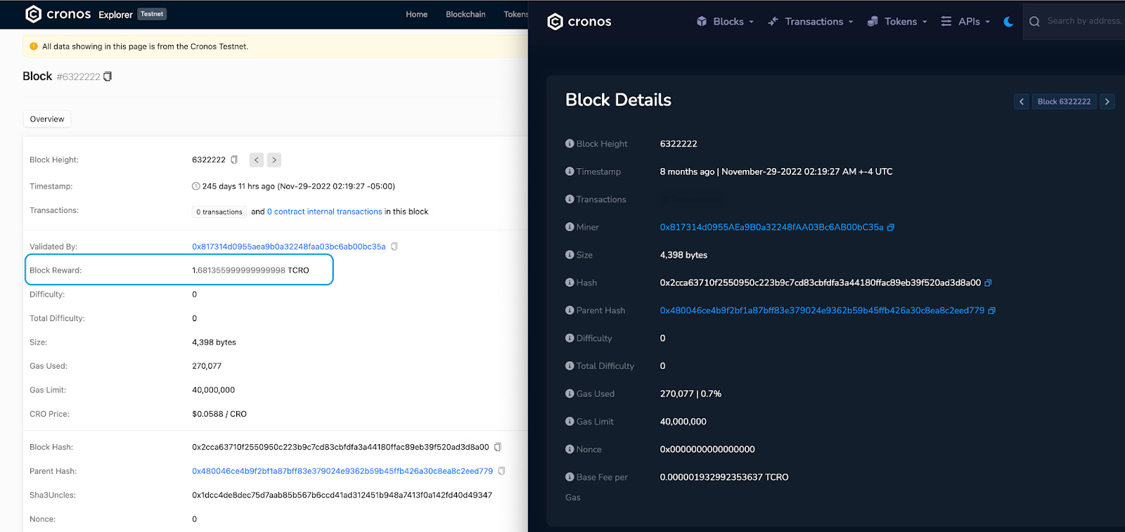 Introducing the New Cronos Explorer on Testnet