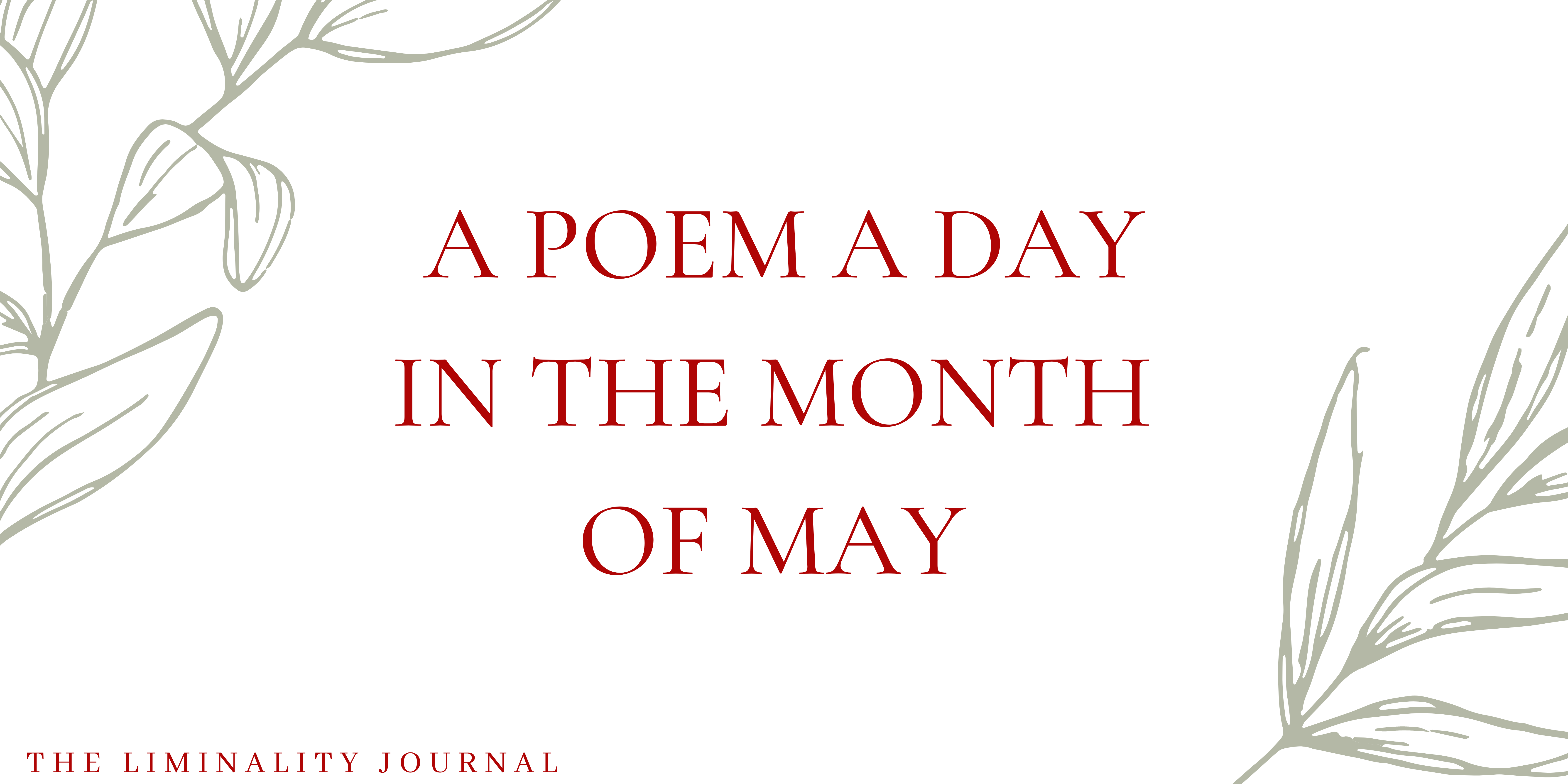 a poem a day in the month of may - by Kaitlin Curtice