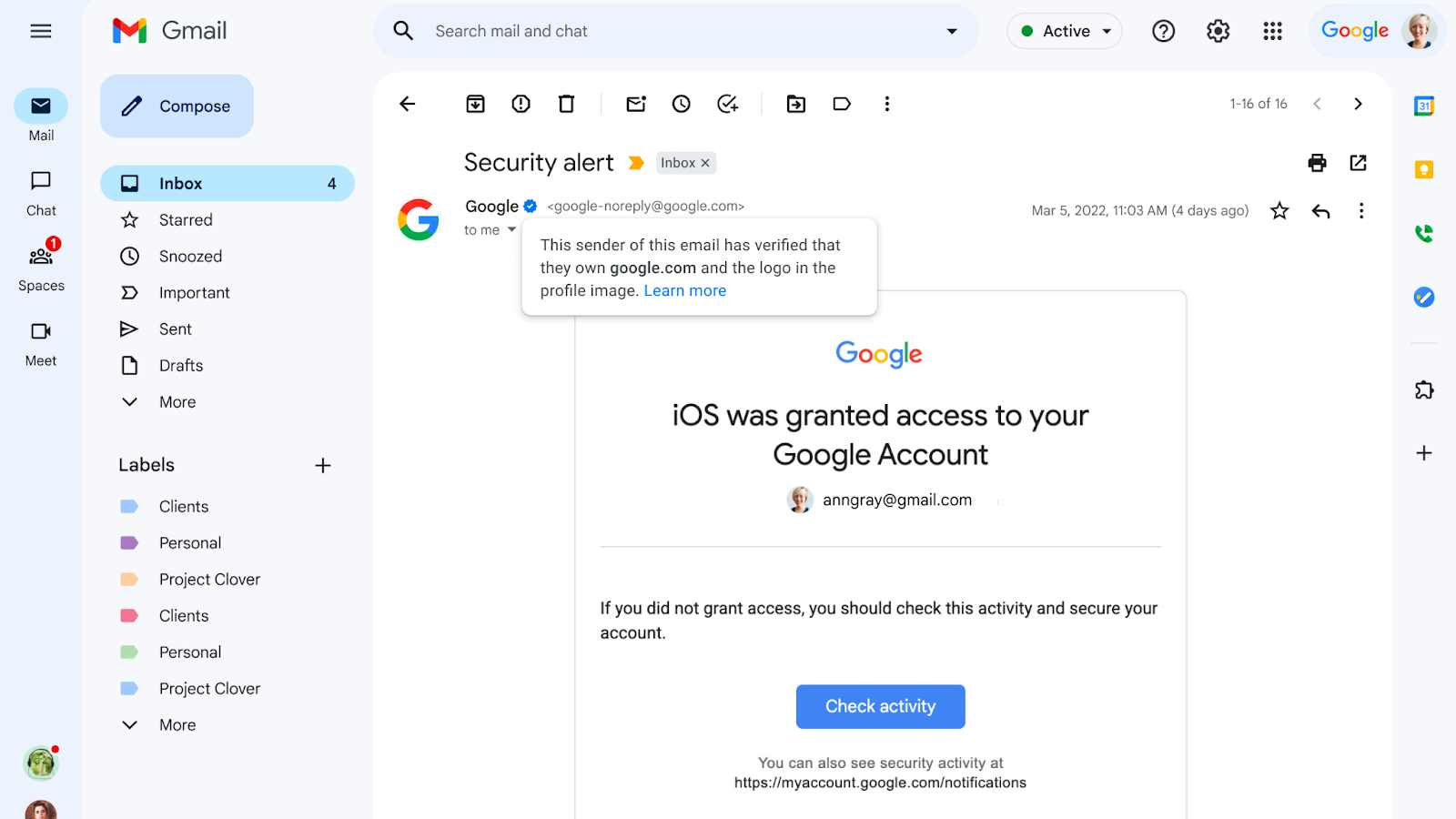 Gmail introduces Twitter-like checkmarks to verify legitimate senders