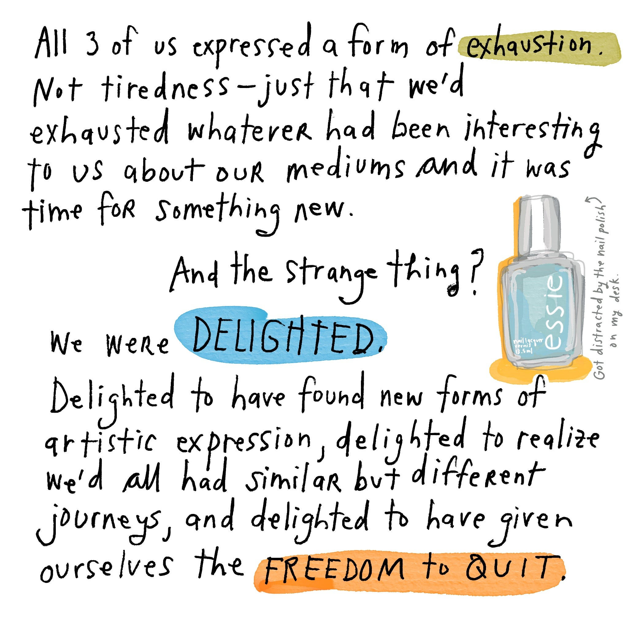 Creative Quitting - The Habit of Art by Kelcey Ervick