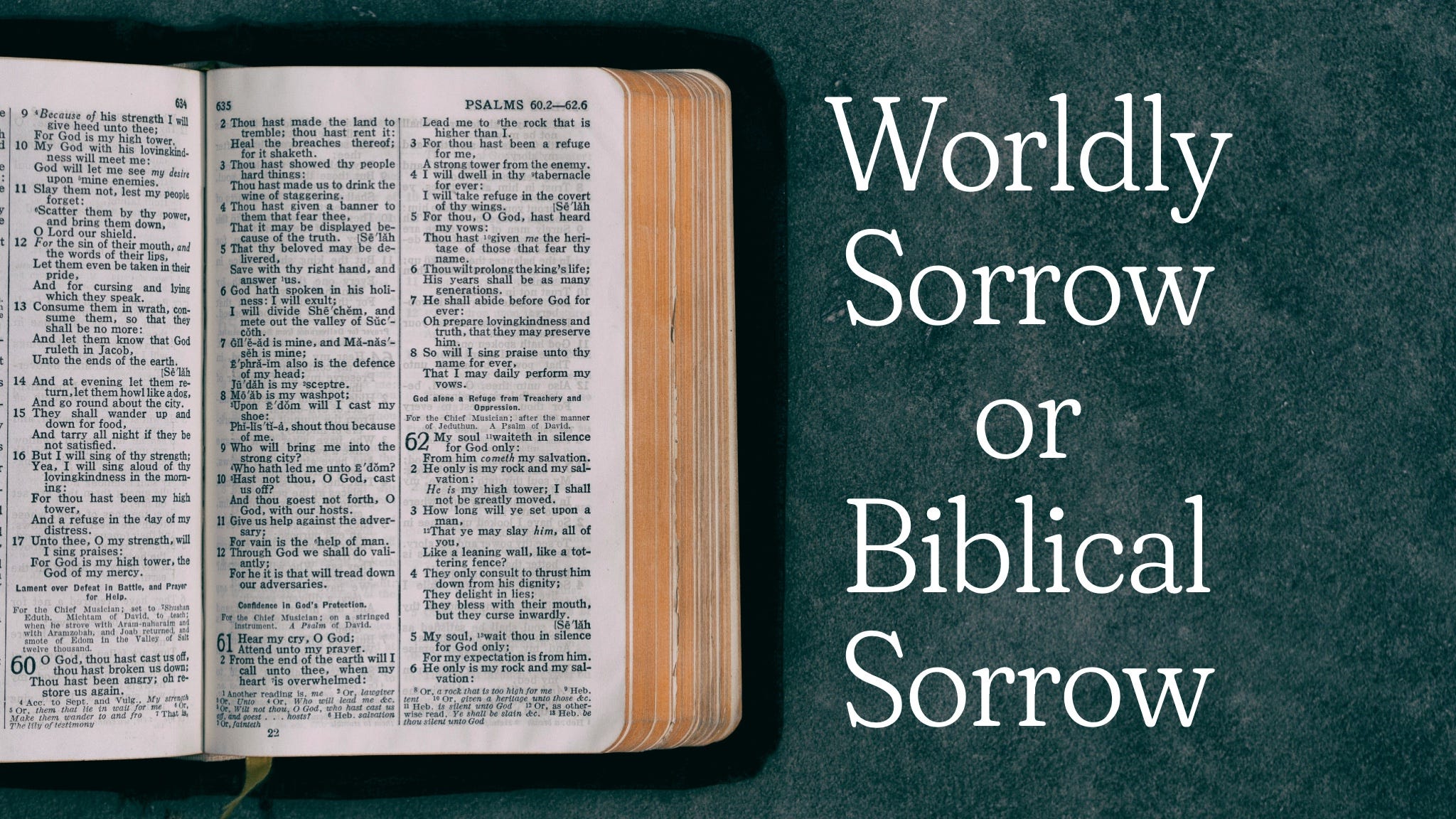 Worldly vs Biblical Sorrow - by Science Guided By Faith