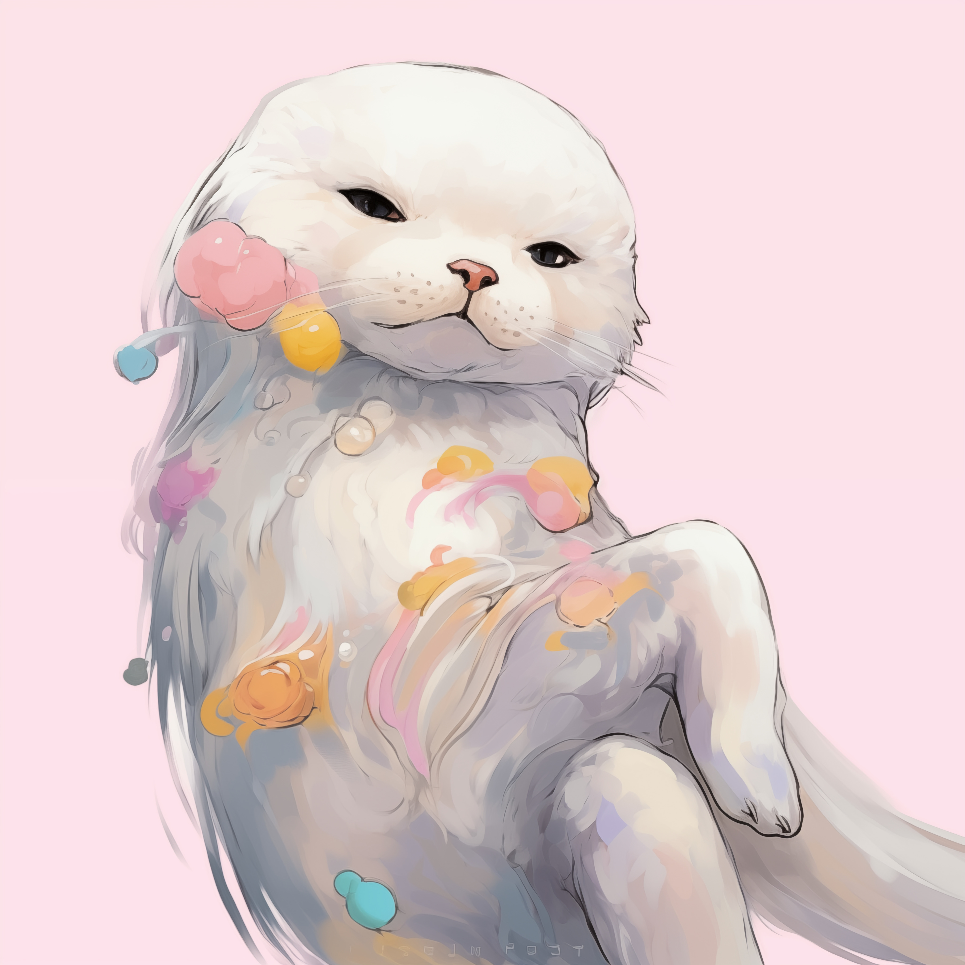 48 hour Sea Otter Cam Matrix Graffiti