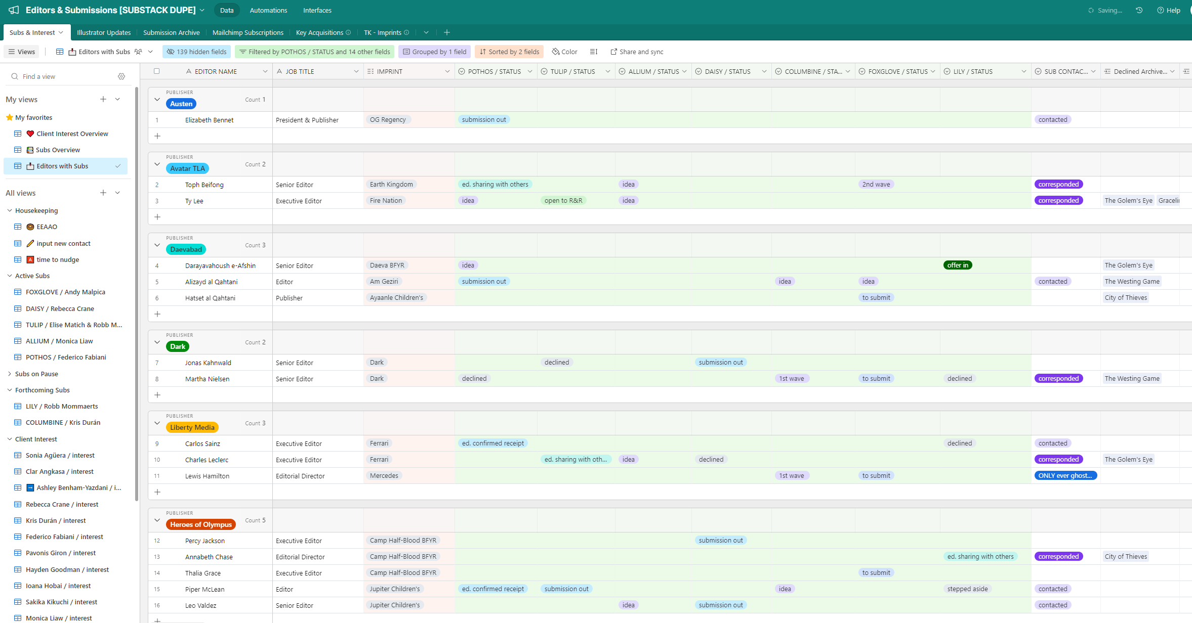 Why Go Wide? / The perks of creating gigantic tables in Airtable
