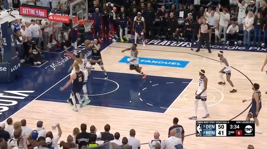 Introducing: The 3-point Nikola Jokic Post-up