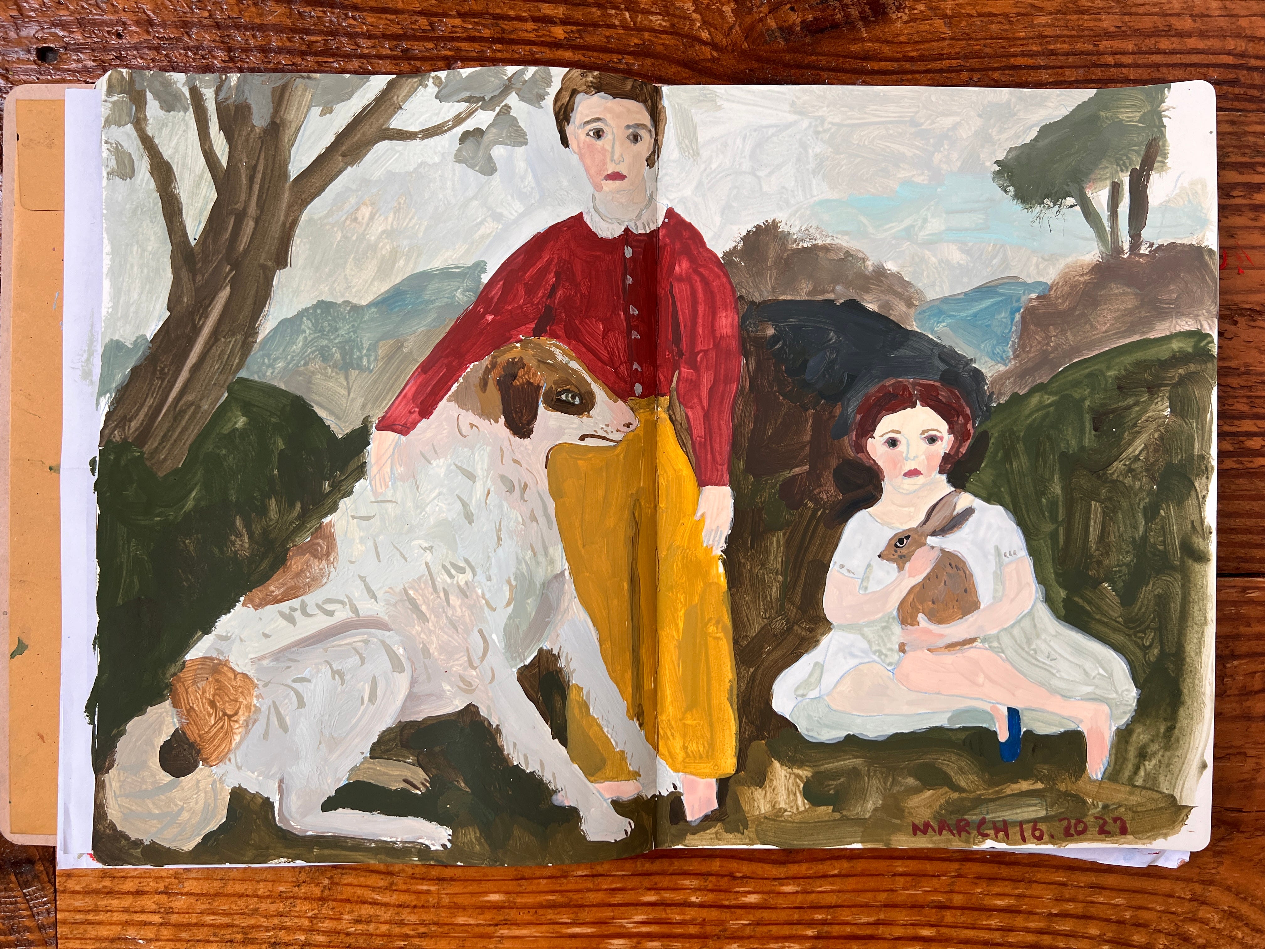 Sketching At Local Museum - by Sandi Hester