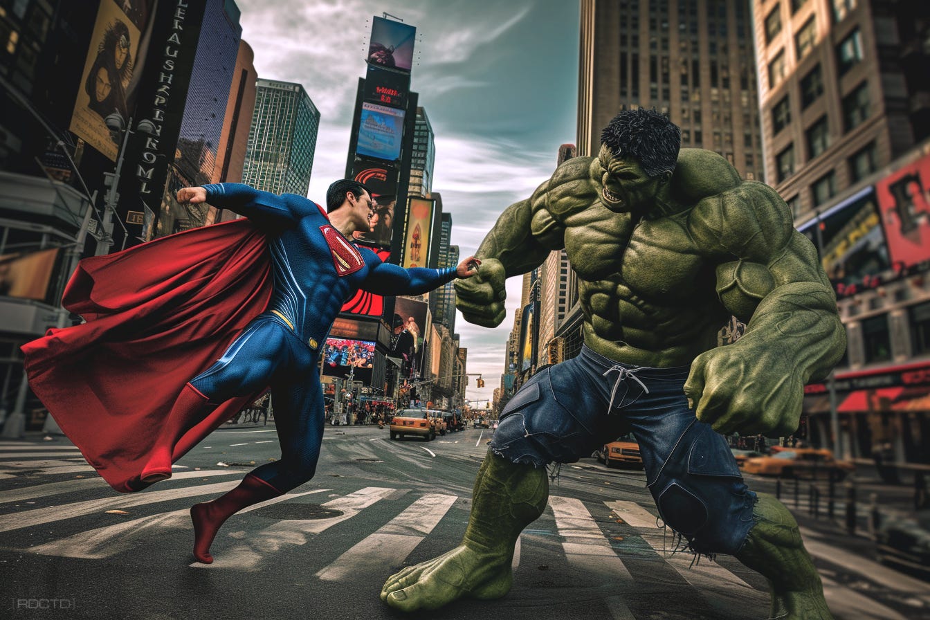 Who would win in fight between Superman and the Hulk?