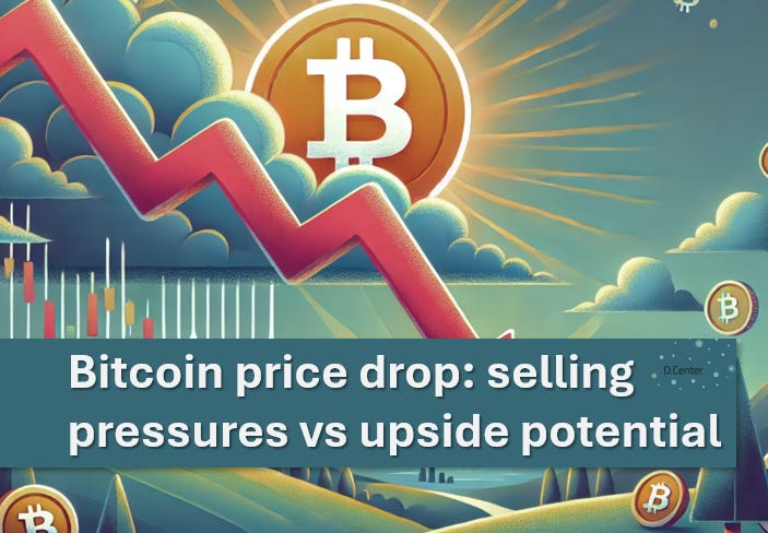 Bitcoin price drop: selling pressures vs upside potential