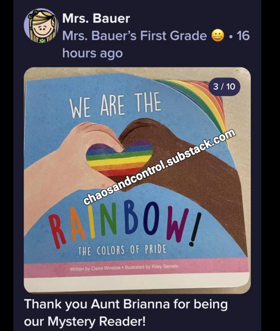 Mrs. Bauer's 1st Grade Gender Lesson - by Mathgoddess