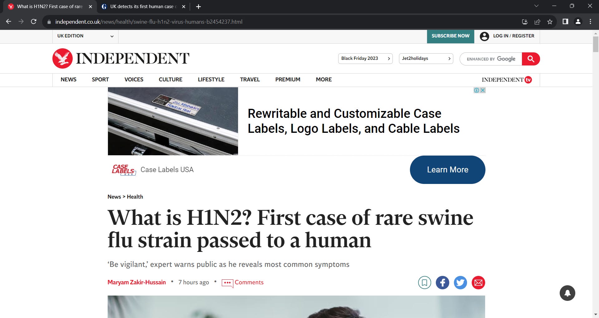 H1N2 swine pig flu strain passed to one person? Is this cause for panic? Being reported in the ...