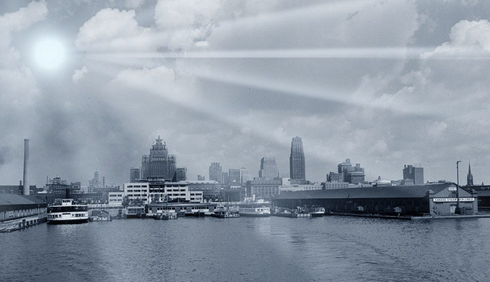 The Day The Sun Turned Blue Above Toronto - by Adam Bunch