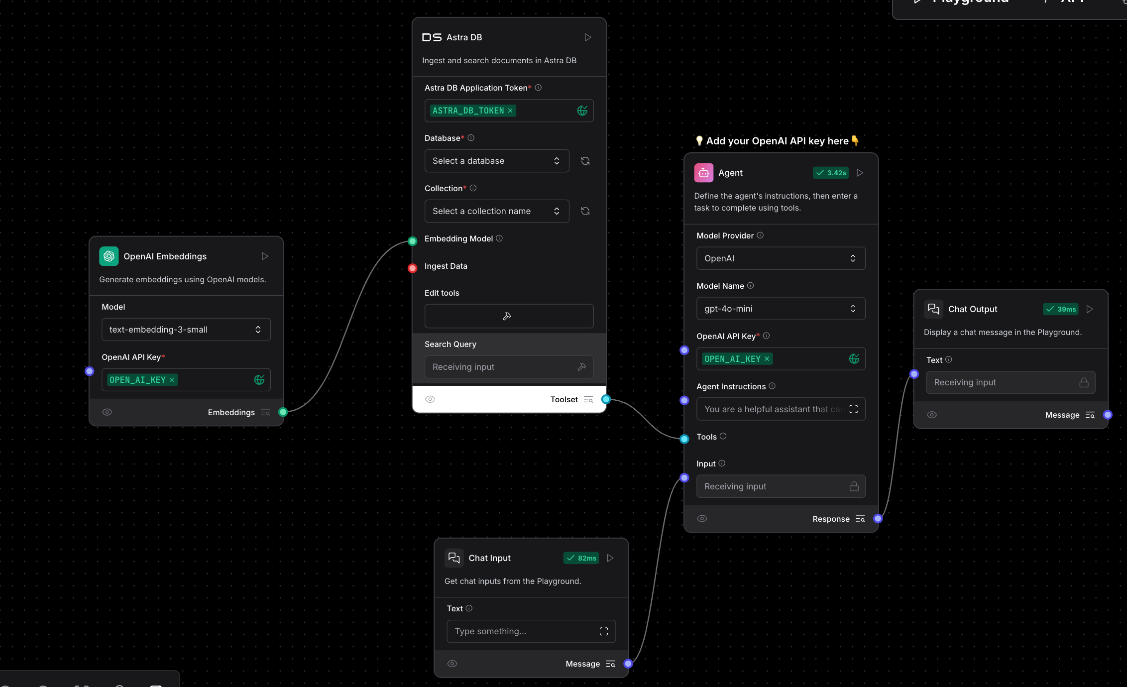 Building an AI Agent with Langflow and RAG