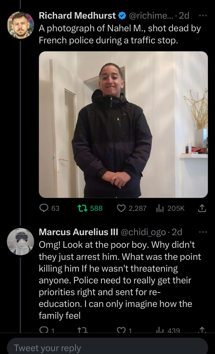 French Riots After 17 Year Old Nahel M. Shot in Head During a Police ...