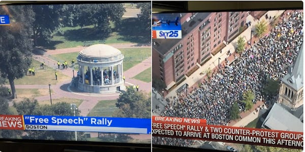 Boston 'Free Speech' Rally Ends Early, Drowned Out By Those Who ...