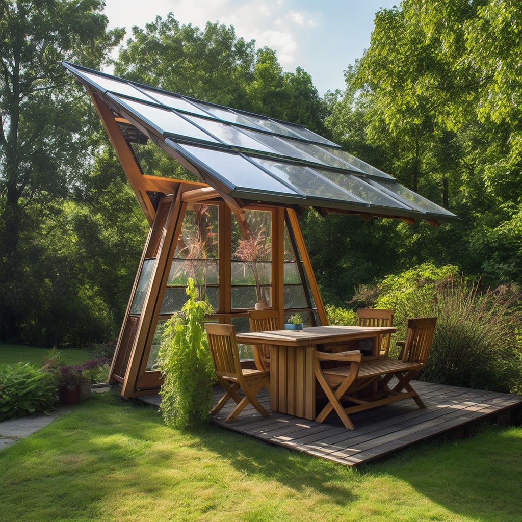 Let's later meet under the solar gazebo (Aubade)