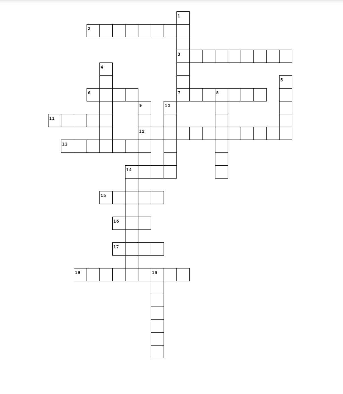 Hidden Challenges Crossword Puzzle