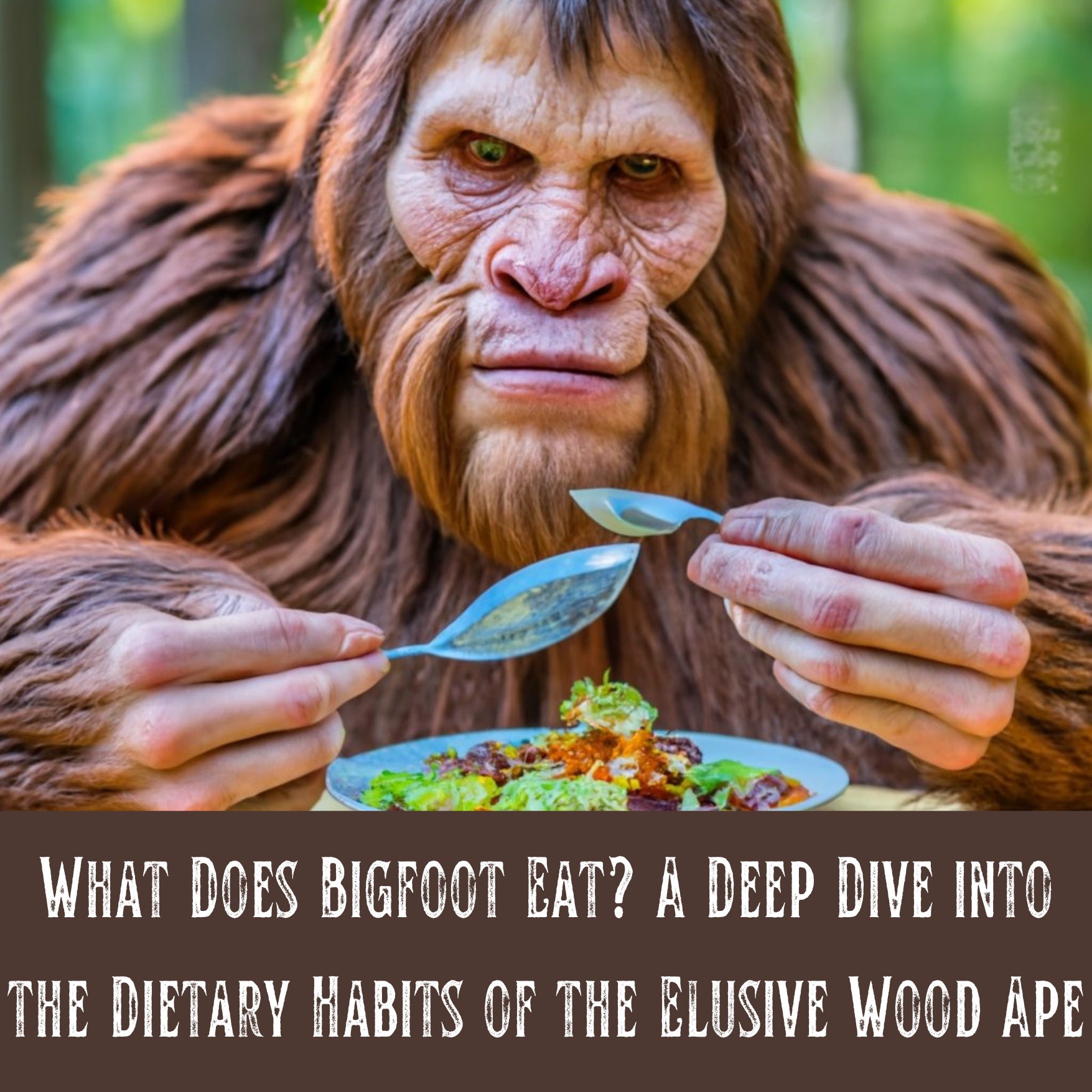 What Does Bigfoot Eat? - by Whispers of the Wood Ape