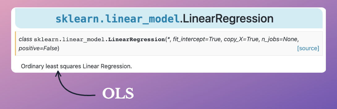 Why Sklearn's Linear Regression Implementation Has No Hyperparameters?
