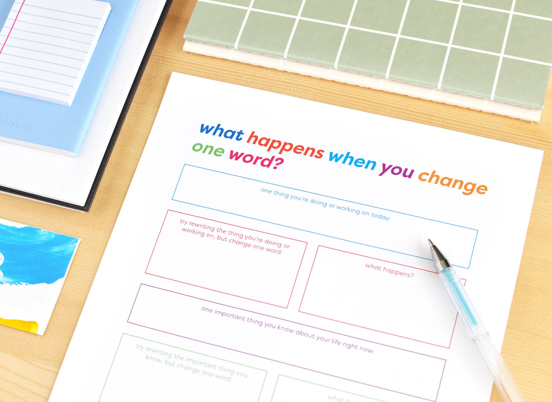 What Happens When You Change One Word? - by Christie Zimmer