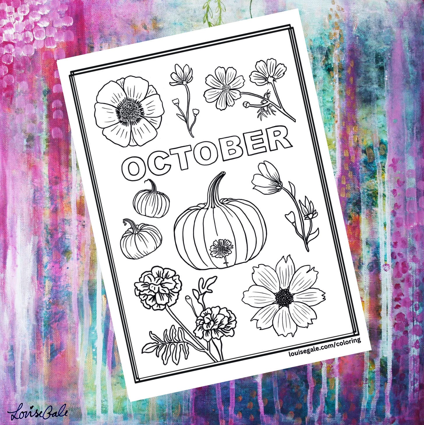 Download Your FREE October Coloring Page Printable