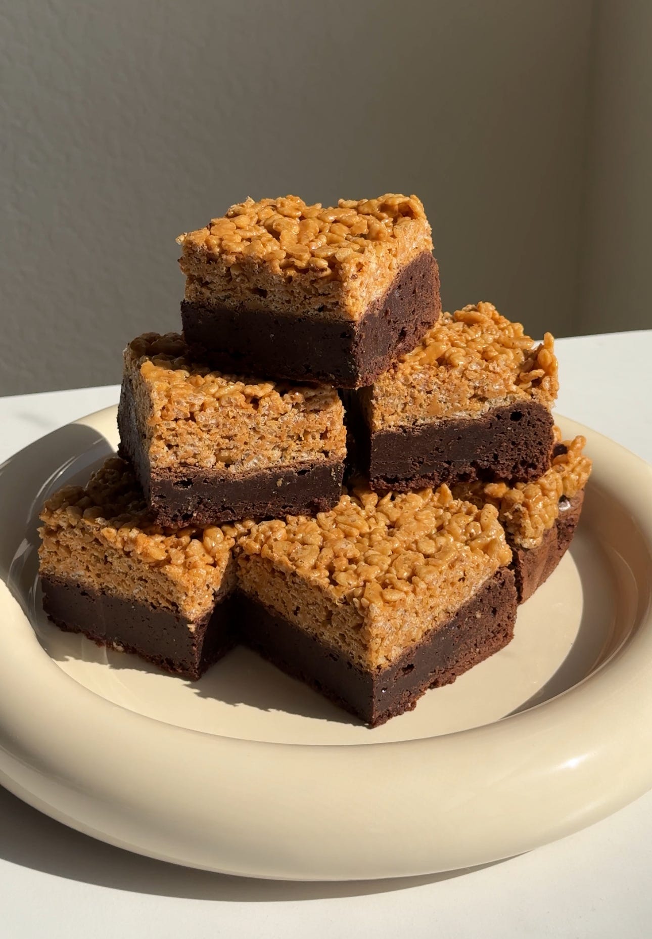 Biscoff crunch fudgy espresso brownies - by michelle kim