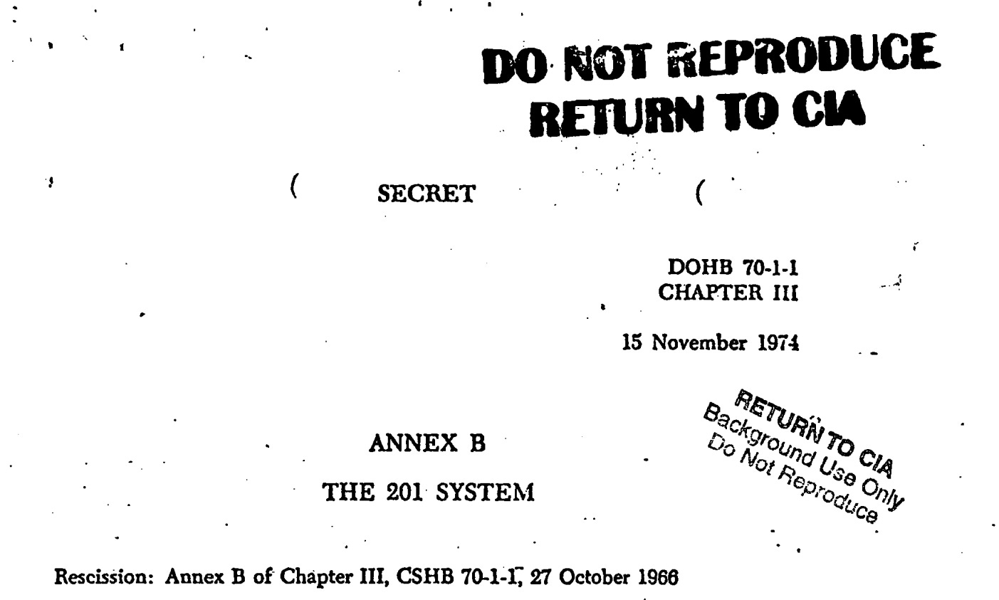 JFK CASE: THE 201 SYSTEM - by Jack Reid