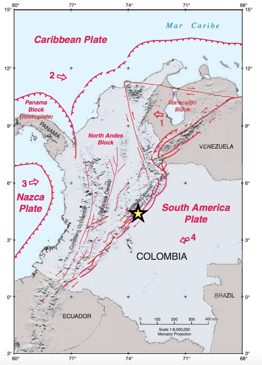 M6.3 earthquake shakes central Colombia, seismometer records severe shaking