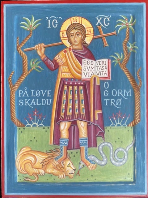 Three Blue Icons - by Solrunn Nes