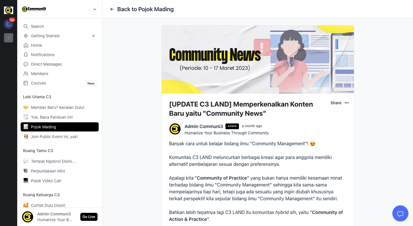 Apa Kabar Community Story? - by Herry Fahrur Rizal